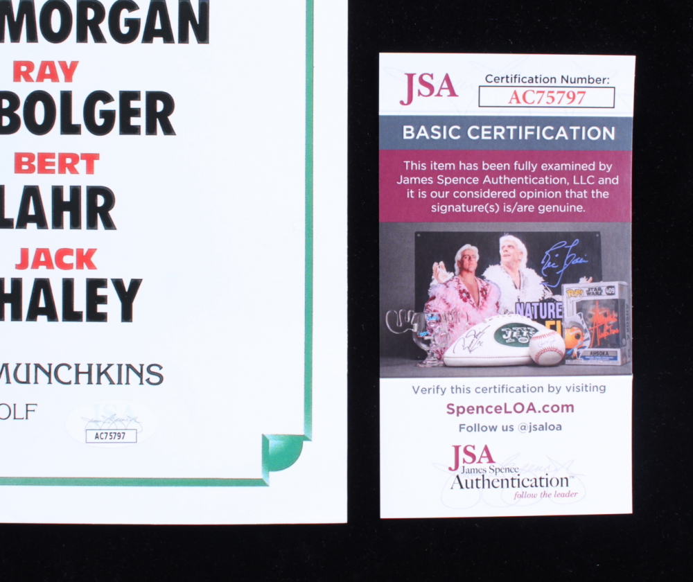 "The Wizard of Oz" 16x24 Photo Cast-Signed by (4) with Mickey Carroll ...