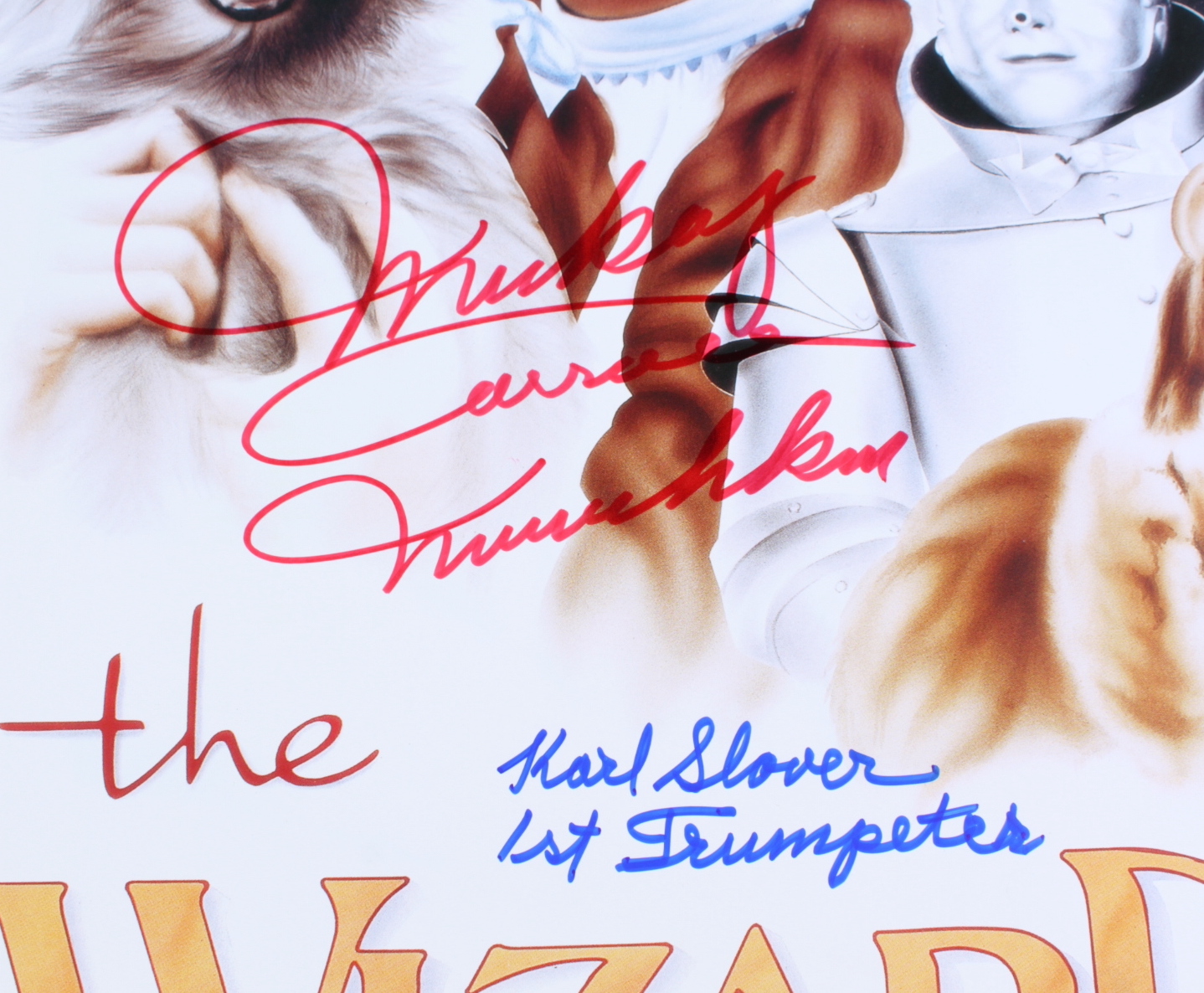 "The Wizard of Oz" 16x24 Photo Cast-Signed by (4) with Mickey Carroll ...