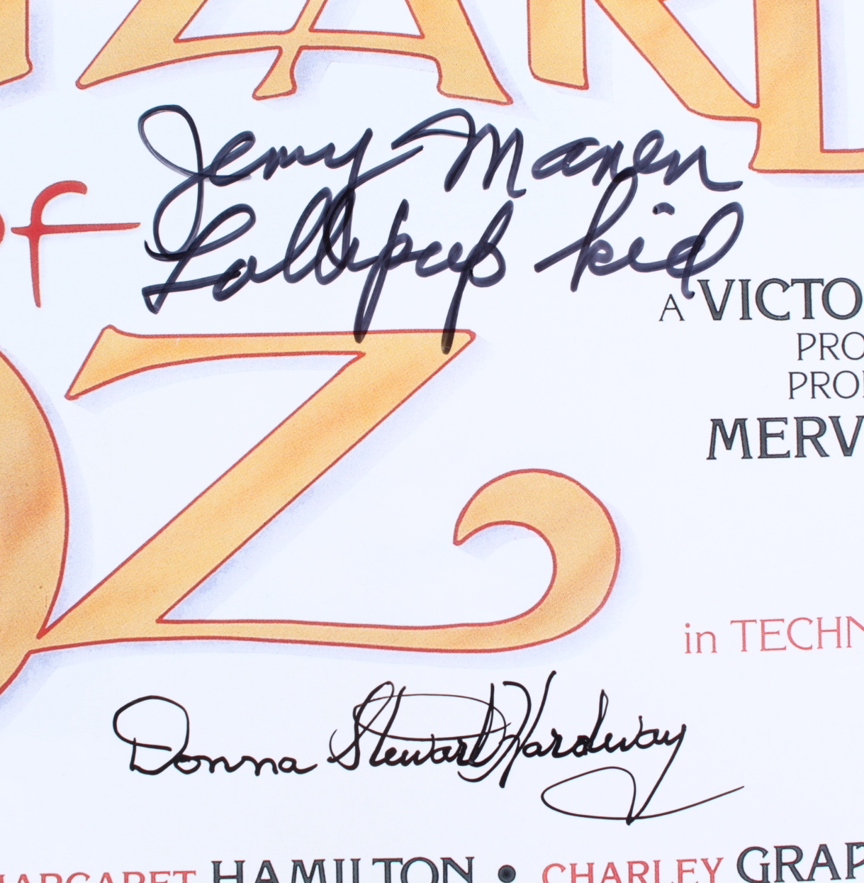 "The Wizard of Oz" 16x24 Photo Cast-Signed by (4) with Mickey Carroll ...