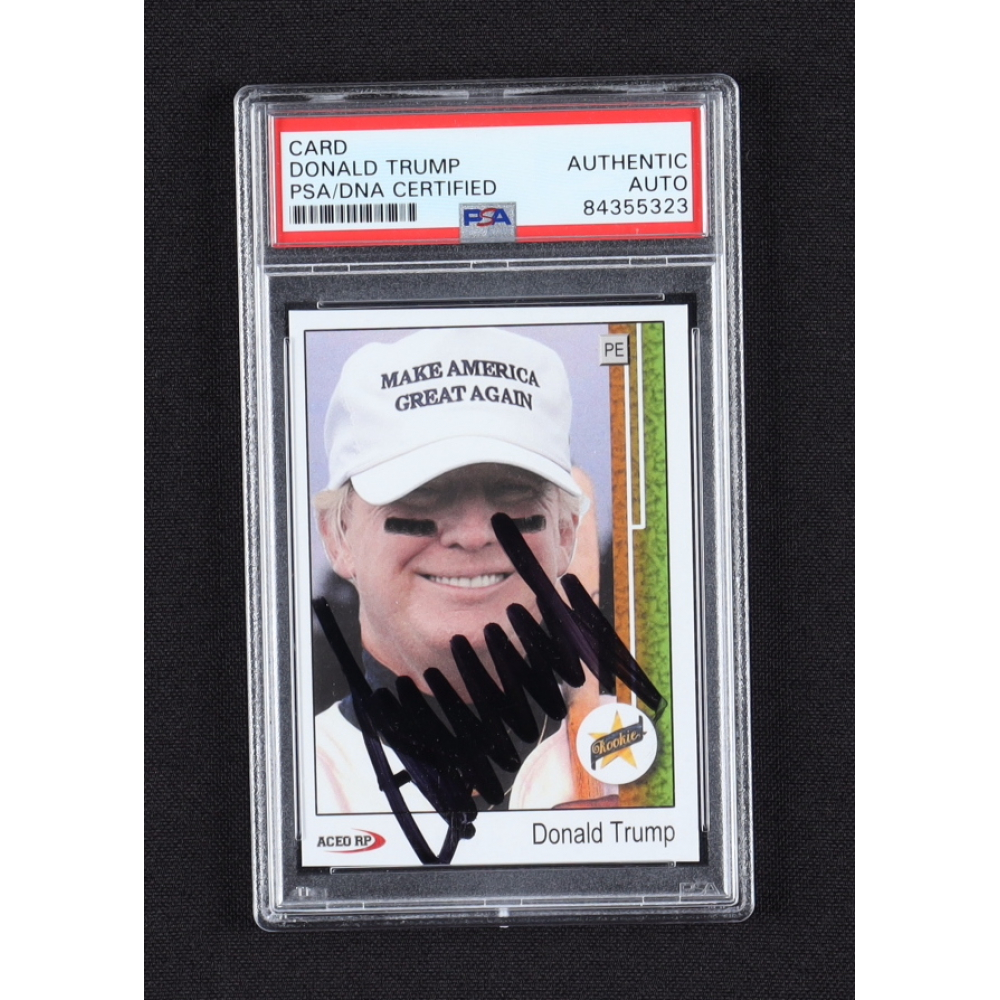 Donald Trump Signed Trading Card (PSA) | Pristine Auction