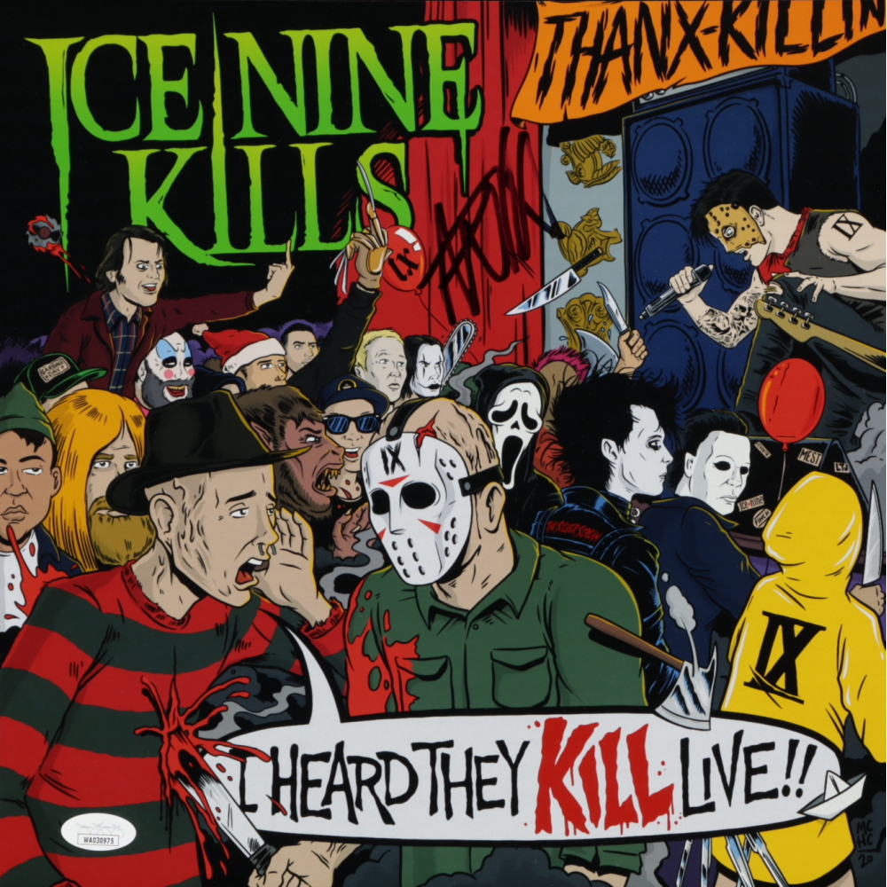 Spencer Charnas Signed "Ice Nine Kills" 12x12 Print (JSA) | Pristine ...