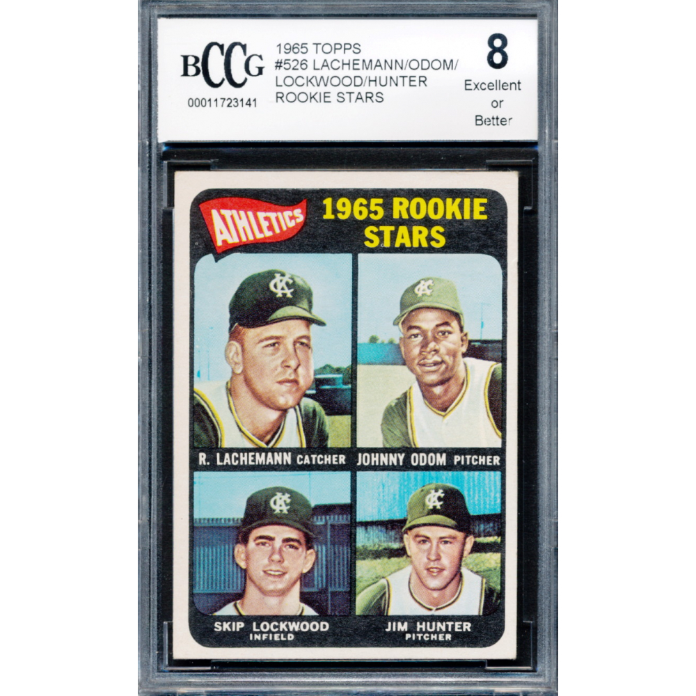Rene Lachemann / Johnny Odom / Jim Hunter / Skip Lockwood 1965 Topps ...
