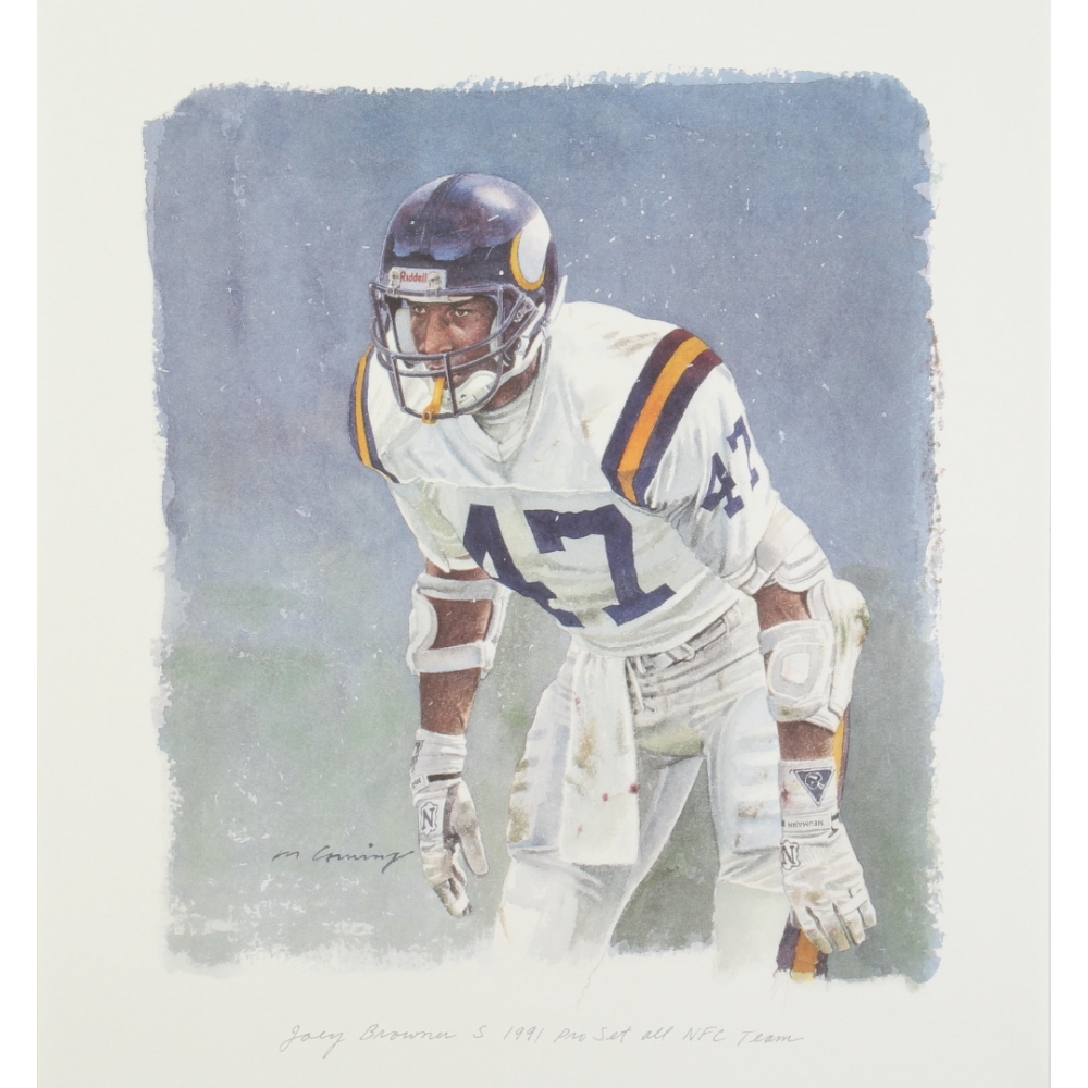 Joey Browner Vikings 12x13 Print | Pristine Auction