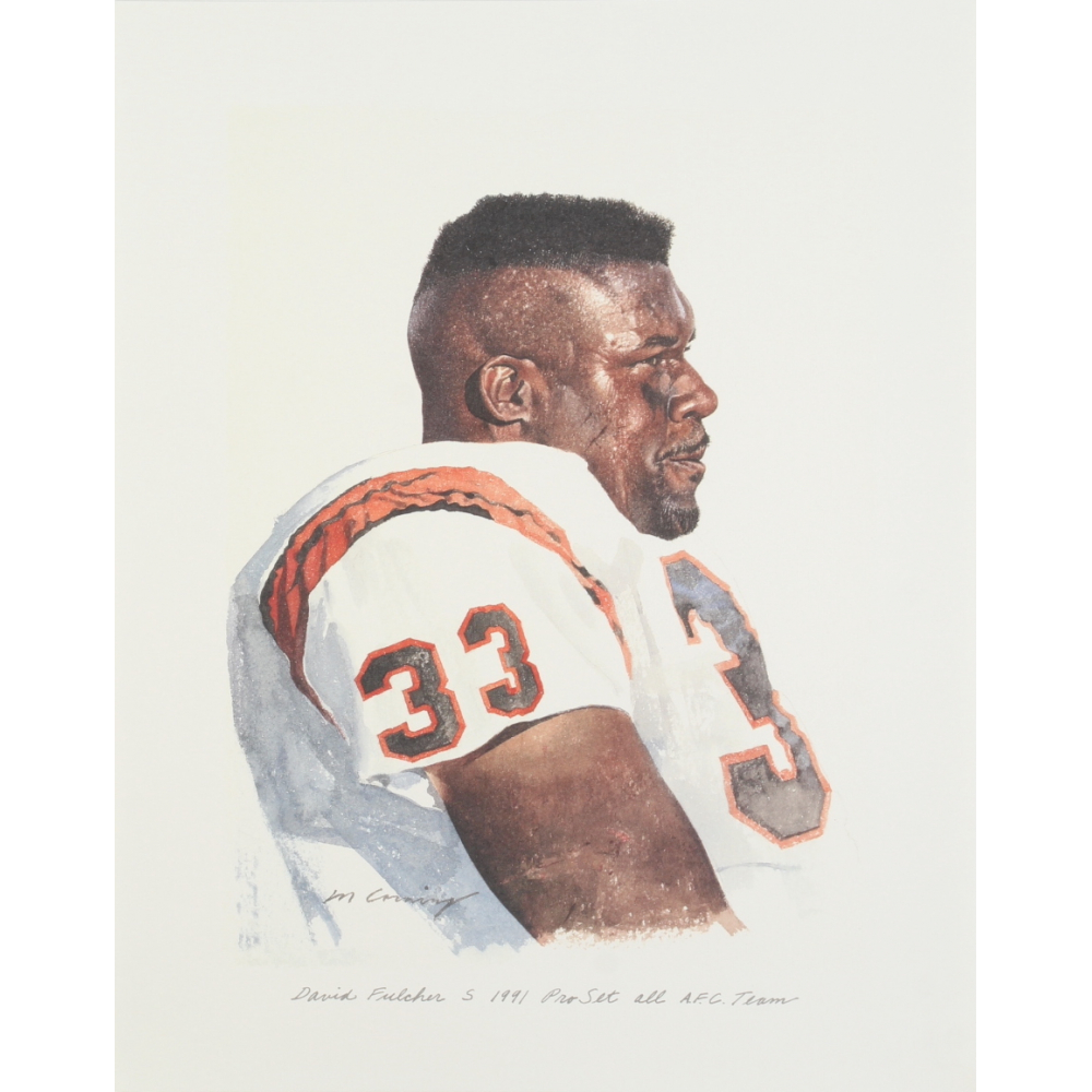 David Fulcher Bengals 12x13 Print | Pristine Auction