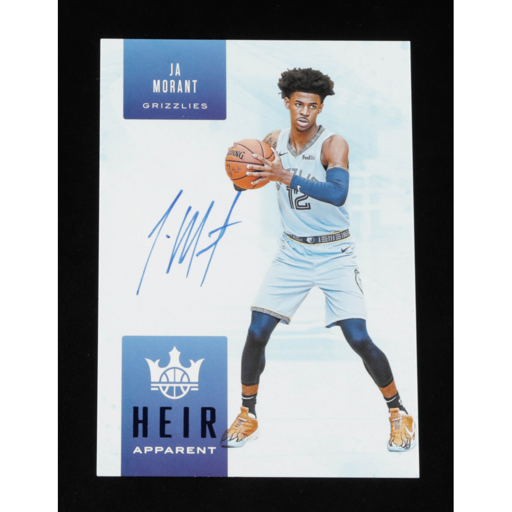 Ja Morant 2019-20 Court Kings Heir Apparent Autographs Sapphire #36 #01 ...