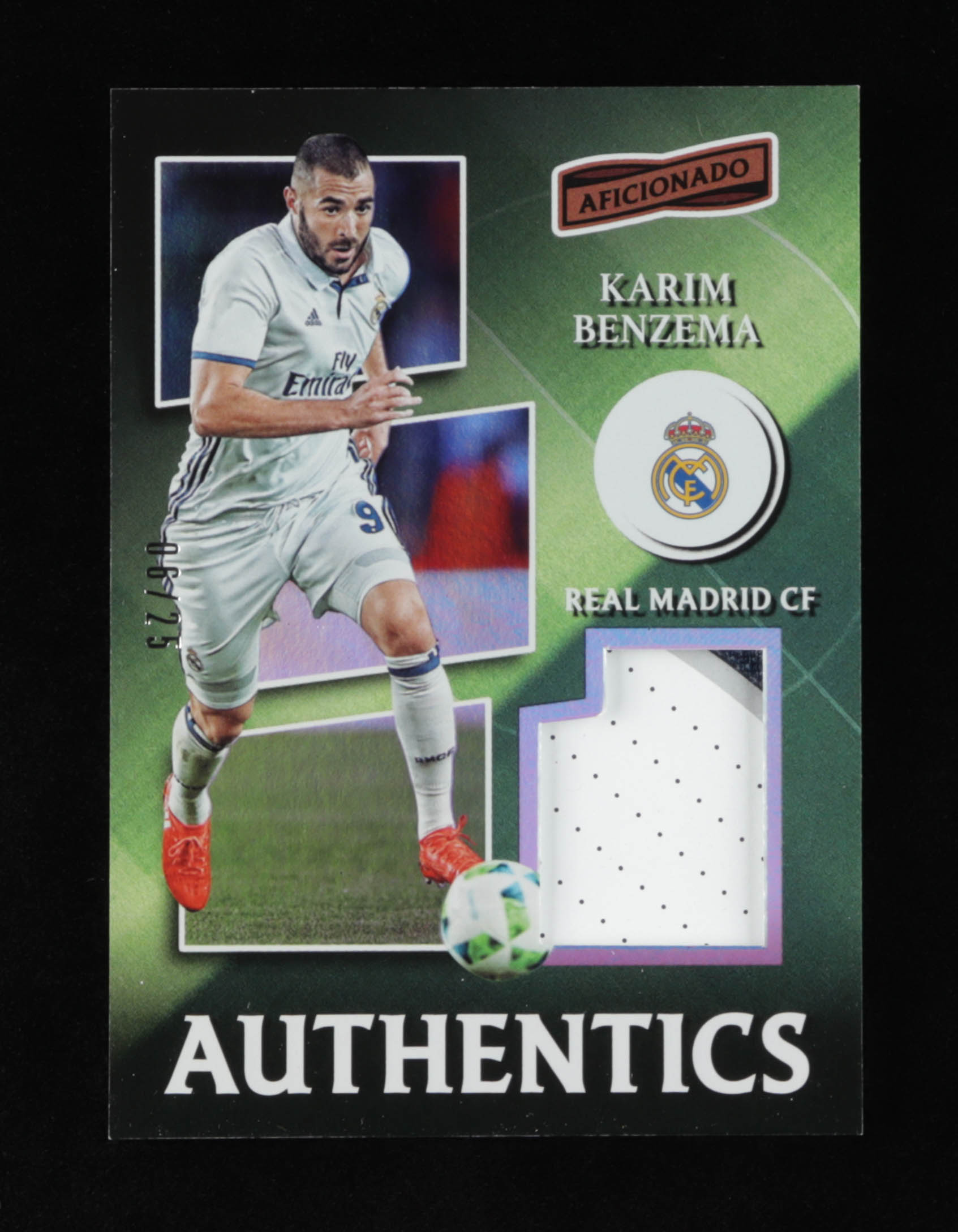 Karim Benzema 2016-17 Panini Aficionado Authentics Memorabilia Prime ...