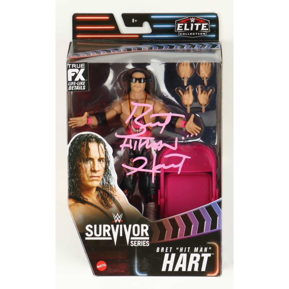 Bret Hart Signed WWE Elite Collection: Survivor Series Action Figure ...