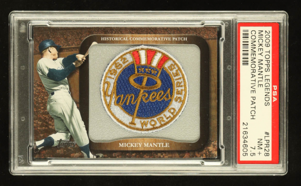 Mickey Mantle 2009 Topps Legends Commemorative Patch #LPR28 1962 World ...
