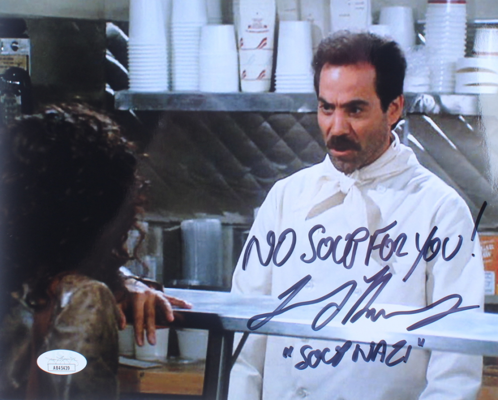 Larry Thomas Signed "Seinfeld" 8x10 Photo Inscribed "No Soup For You ...
