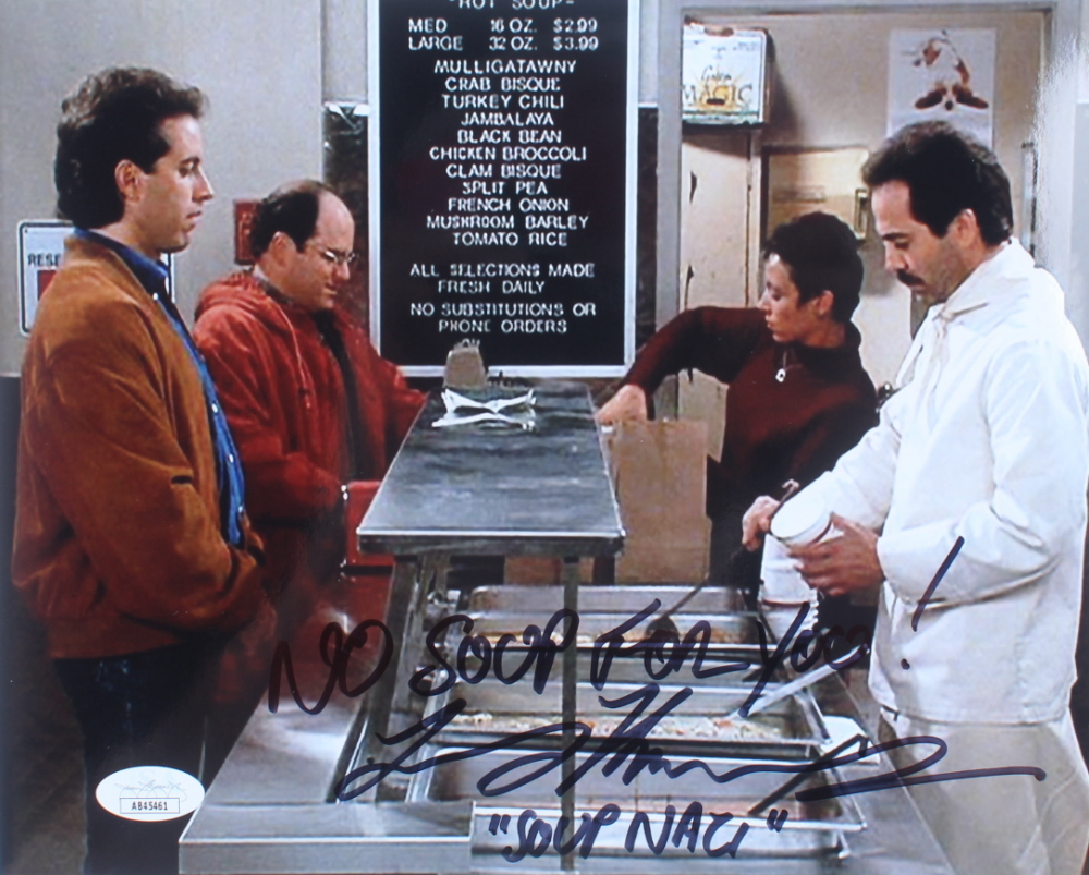 Larry Thomas Signed "Seinfeld" 8x10 Photo Inscribed "No Soup For You ...