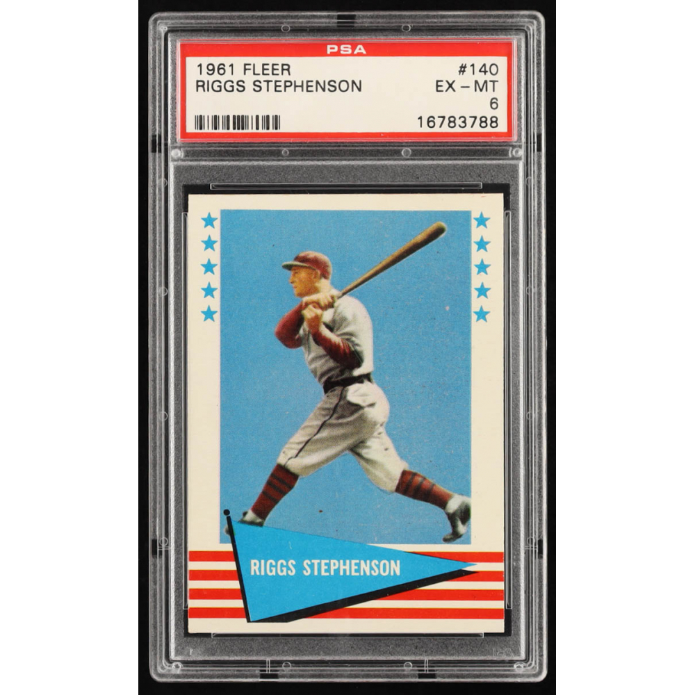 Riggs Stephenson 1961 Fleer #140 (PSA 6) | Pristine Auction