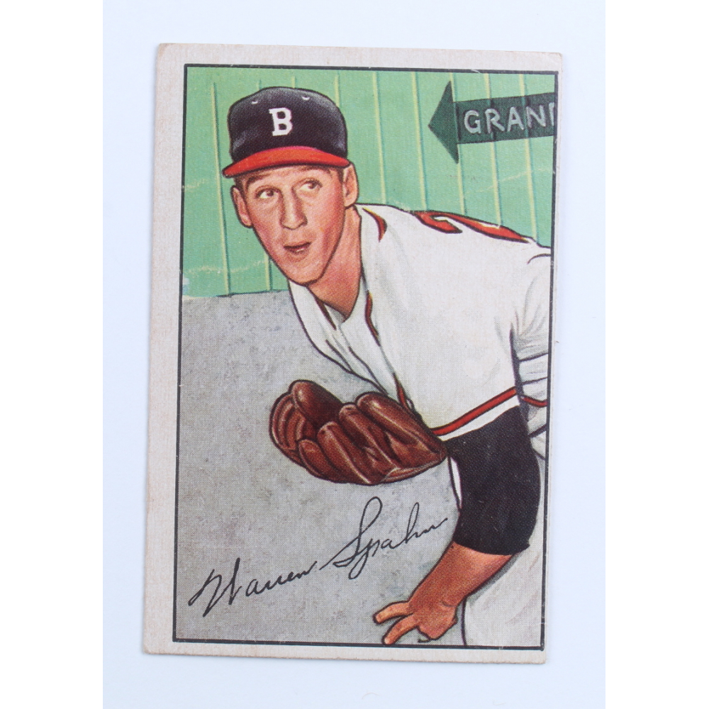 Warren Spahn 1952 Bowman #156 | Pristine Auction