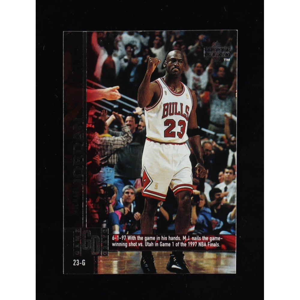 Michael Jordan 1997-98 Upper Deck Game Dated Memorable Moments #18 ...