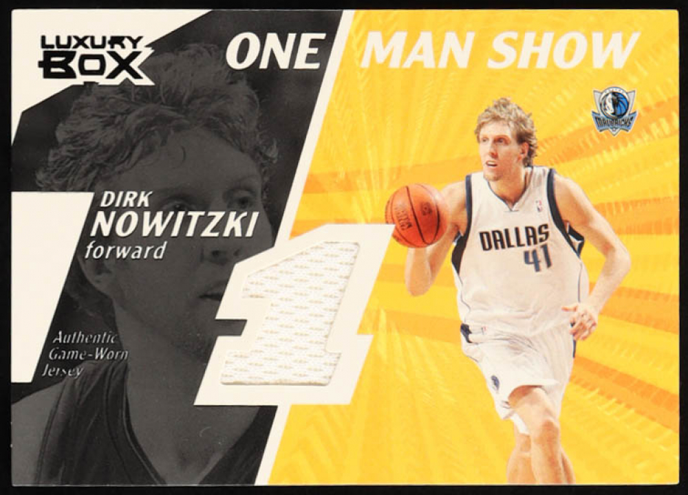 Dirk Nowitzki 2005 Topps Luxury Box #OMSR-DN One Man Show Relics ...