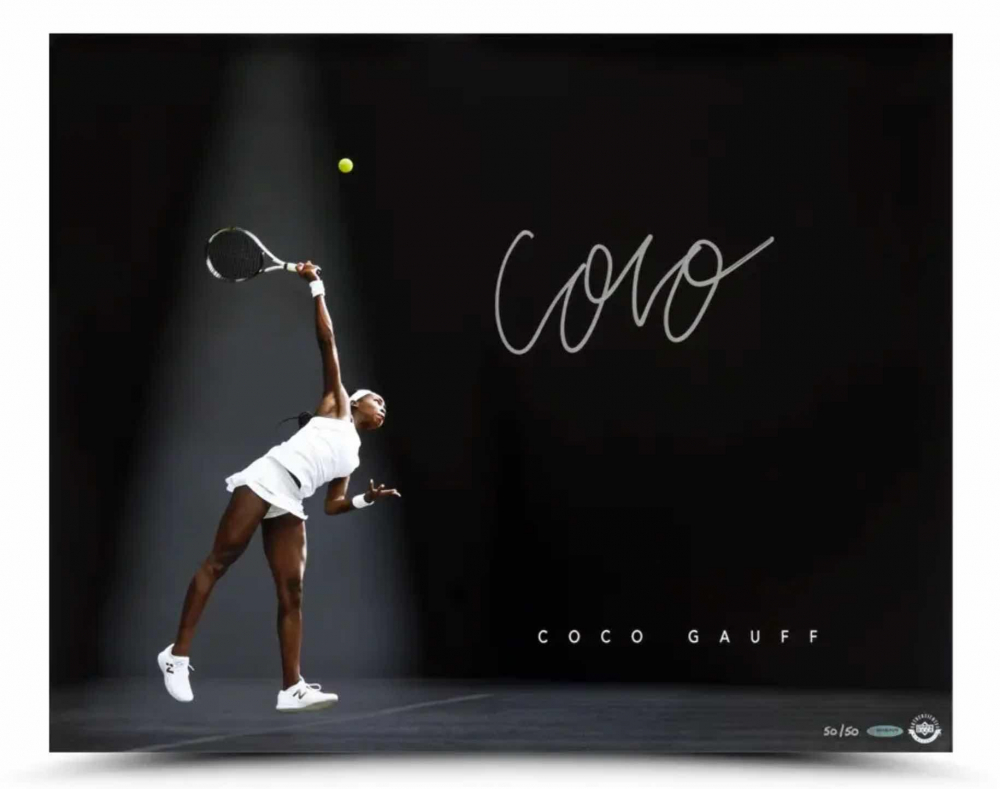 Coco Gauff Signed LE 16x20 Photo (UDA) | Pristine Auction