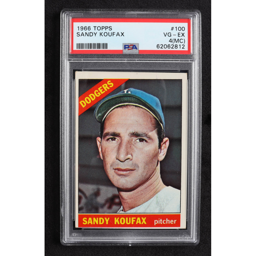 Sandy Koufax 1966 Topps #100 (PSA 4) (MC) | Pristine Auction