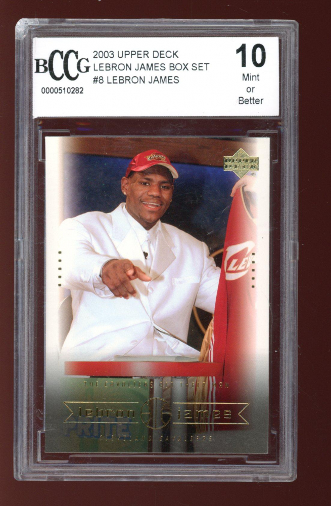 LeBron James 2003 Upper Deck LeBron James Box Set #8 / The Cavs Get Their Man RC (BCCG 10 ...