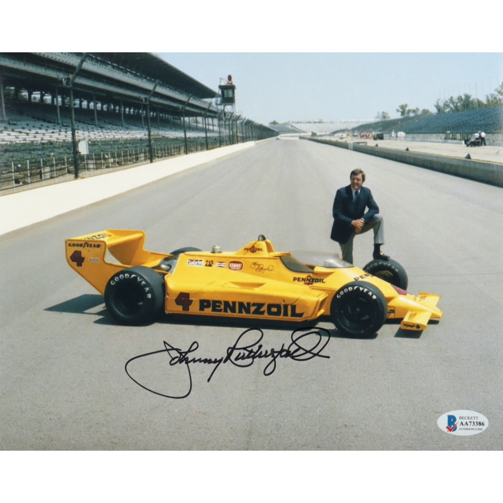 Johnny Rutherford Signed 8x10 Photo (Beckett) | Pristine Auction