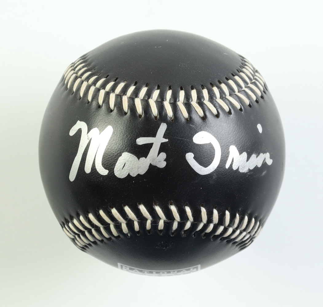 Monte Irvin Signed Hall of Fame Logo Black Leather Baseball (JSA ...