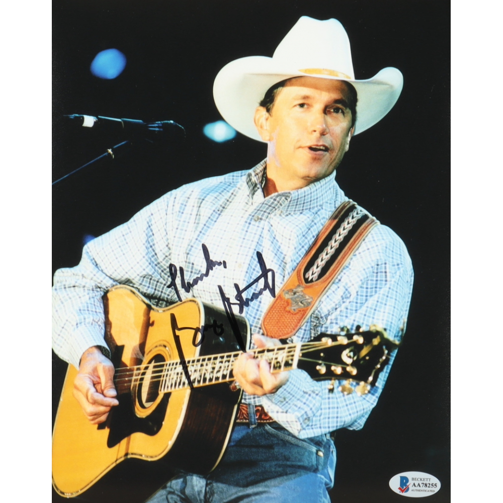George Strait Signed 8x10 Photo (Beckett) | Pristine Auction
