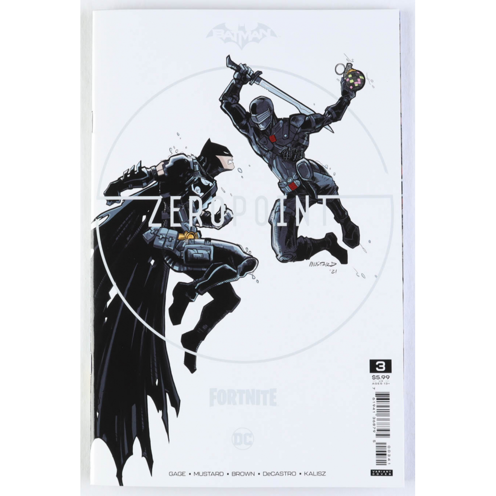 2021 "Batman Fortnite Zero Point" Issue #3C Mustard Premium Card Stock ...