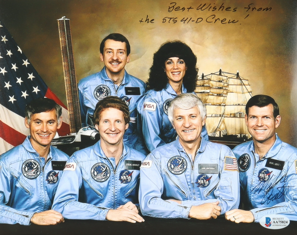 Michael Coats Signed NASA 8x10 Photo Inscribed "Best Wishes from the ...