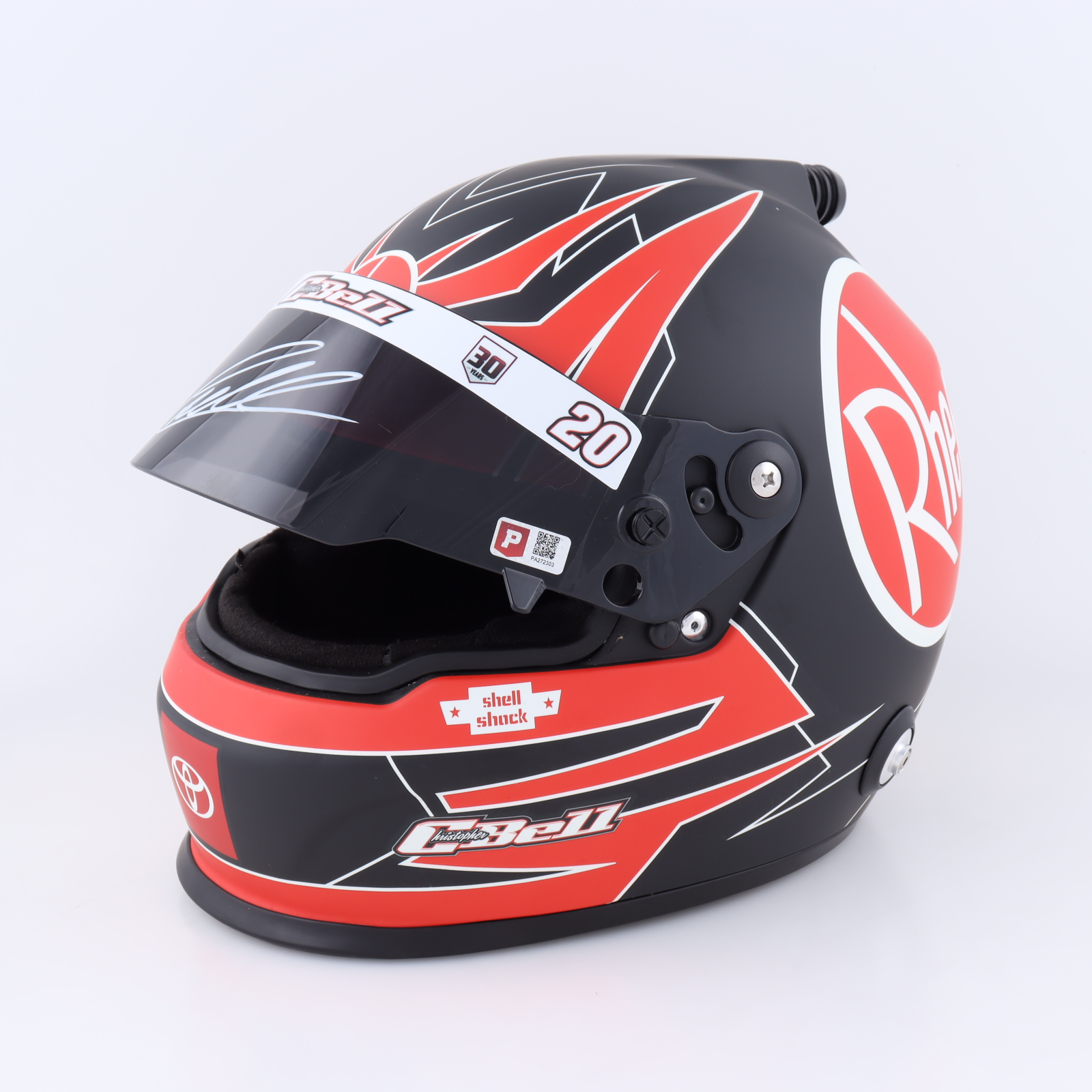 Christopher Bell Signed NASCAR #20 2021 Rheem Full-Size Helmet (PA ...