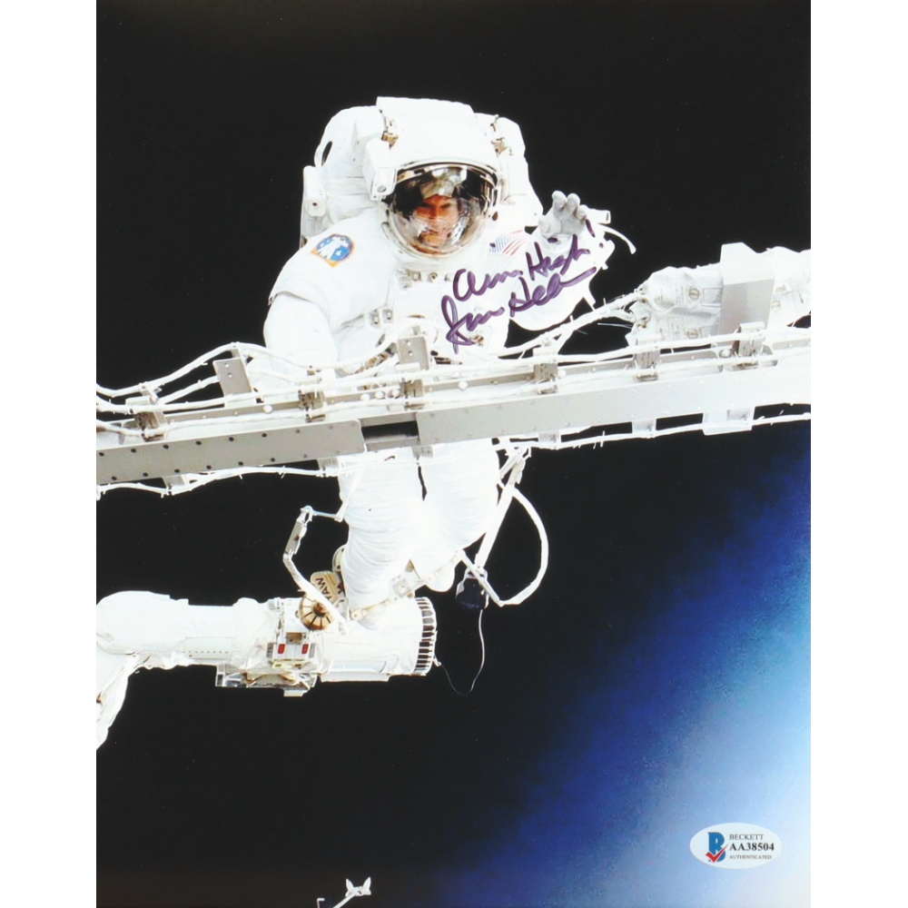 Susan Helms Signed NASA 8x10 Photo Inscribed "Aim High!" (Beckett ...