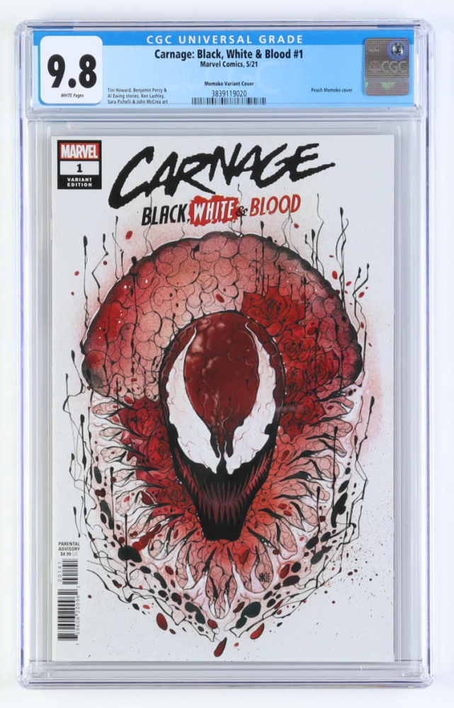 2021 "Carnage: Black, White & Blood" Issue #1 Marvel Comic Book (CGC 9. ...