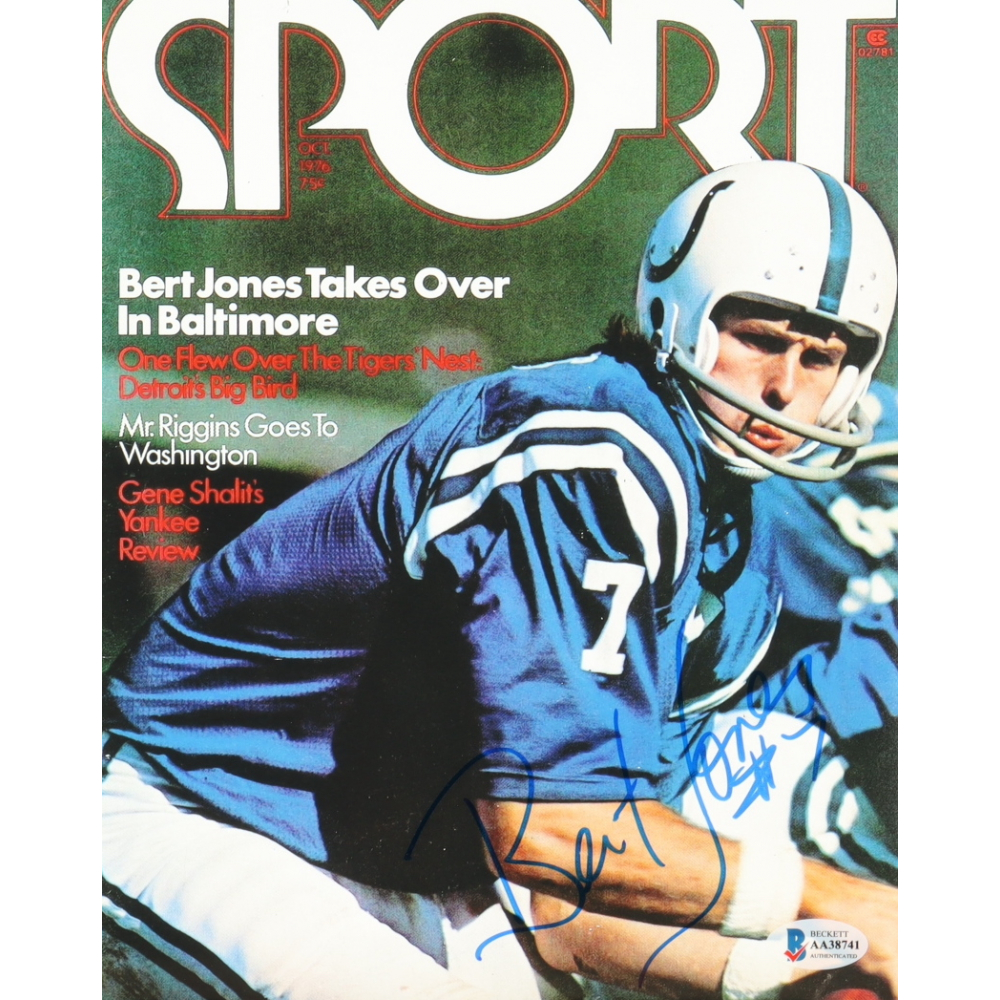 Bert Jones Signed Colts 8x10 Photo (Beckett) | Pristine Auction