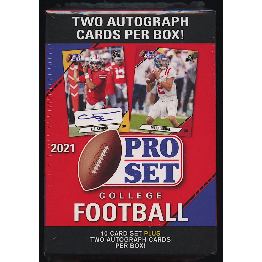 2021 Leaf Pro Set College Football Blaster Box | Pristine Auction