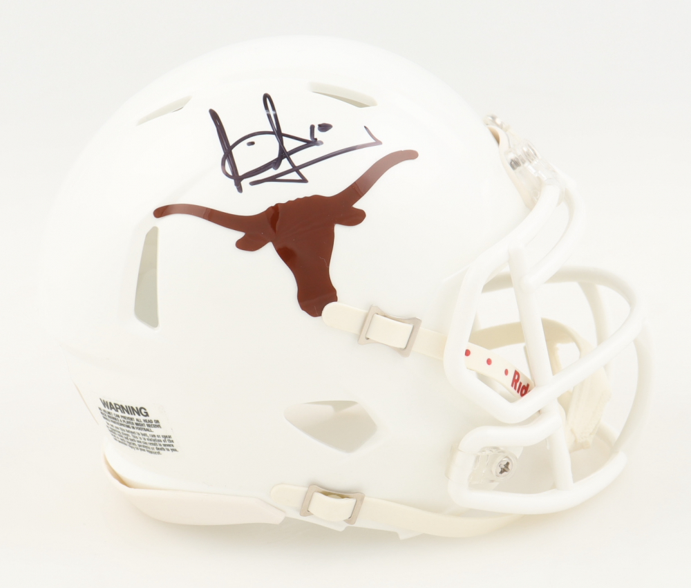 Vince Young Signed Texas Longhorns Mini Speed Helmet (JSA & PIA ...
