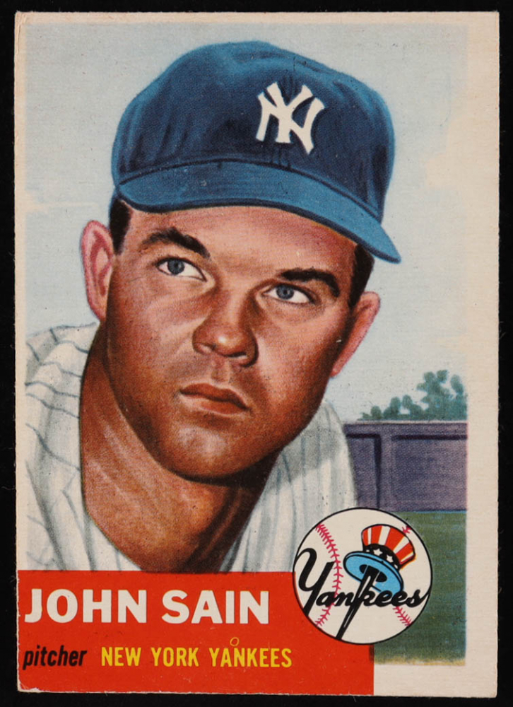 Johnny Sain 1953 Topps #119 SP | Pristine Auction