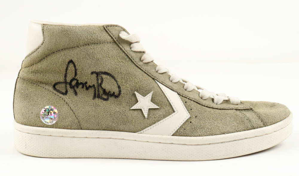 Larry Bird Signed Converse Leather Basketball Shoe (Bird) | Pristine ...