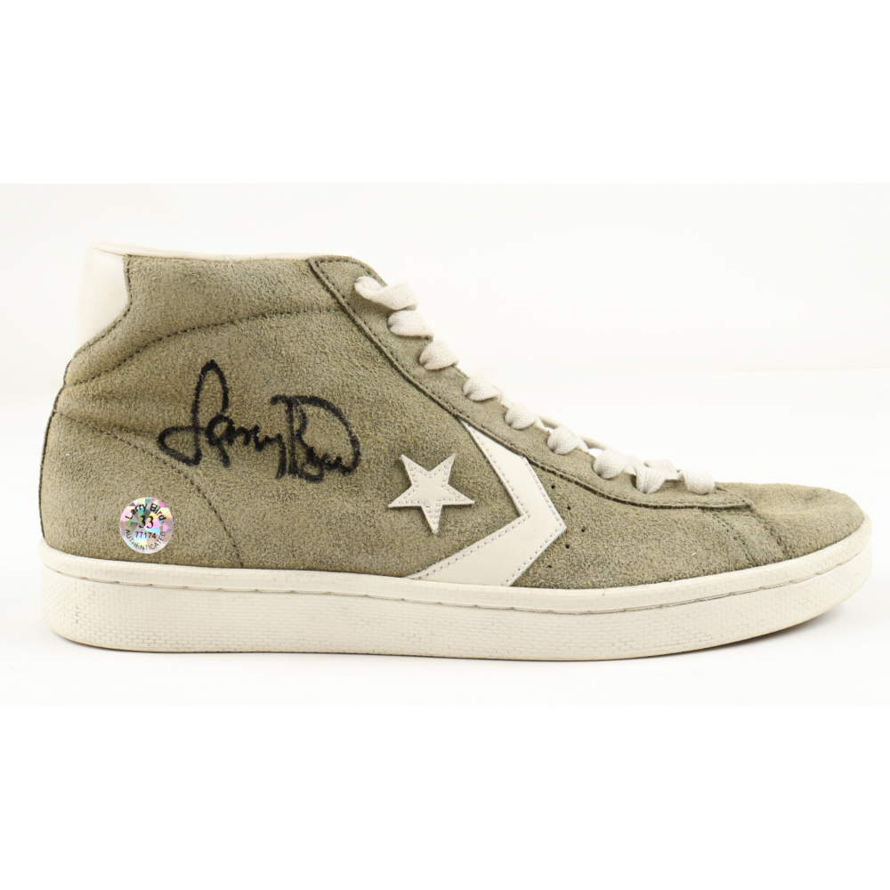 Larry Bird Signed Converse Leather Basketball Shoe (Bird) | Pristine ...