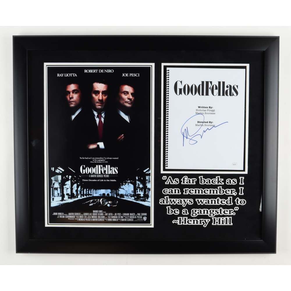 Martin Scorsese Signed "Goodfellas" 24x29 Custom Framed Movie Script ...