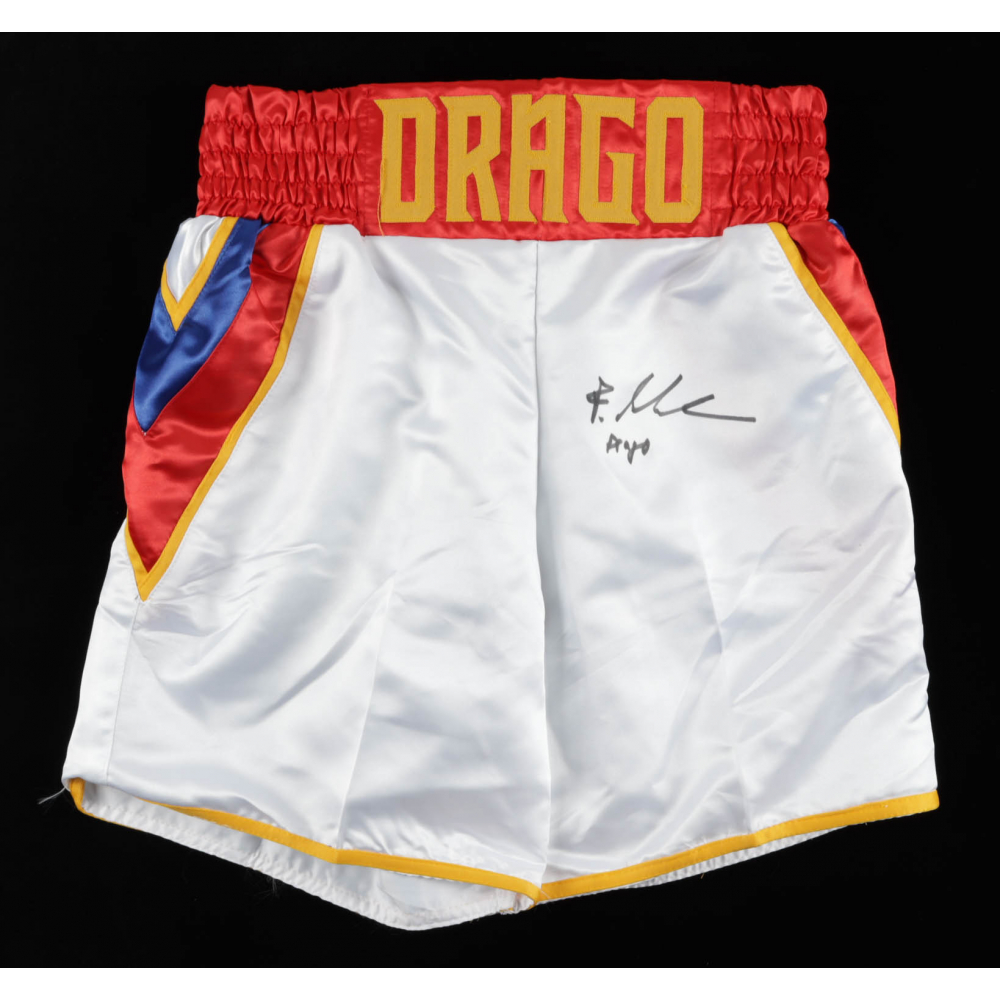 Florian Munteanu Signed "Creed 2" Boxing Trunks Inscribed "Drago ...