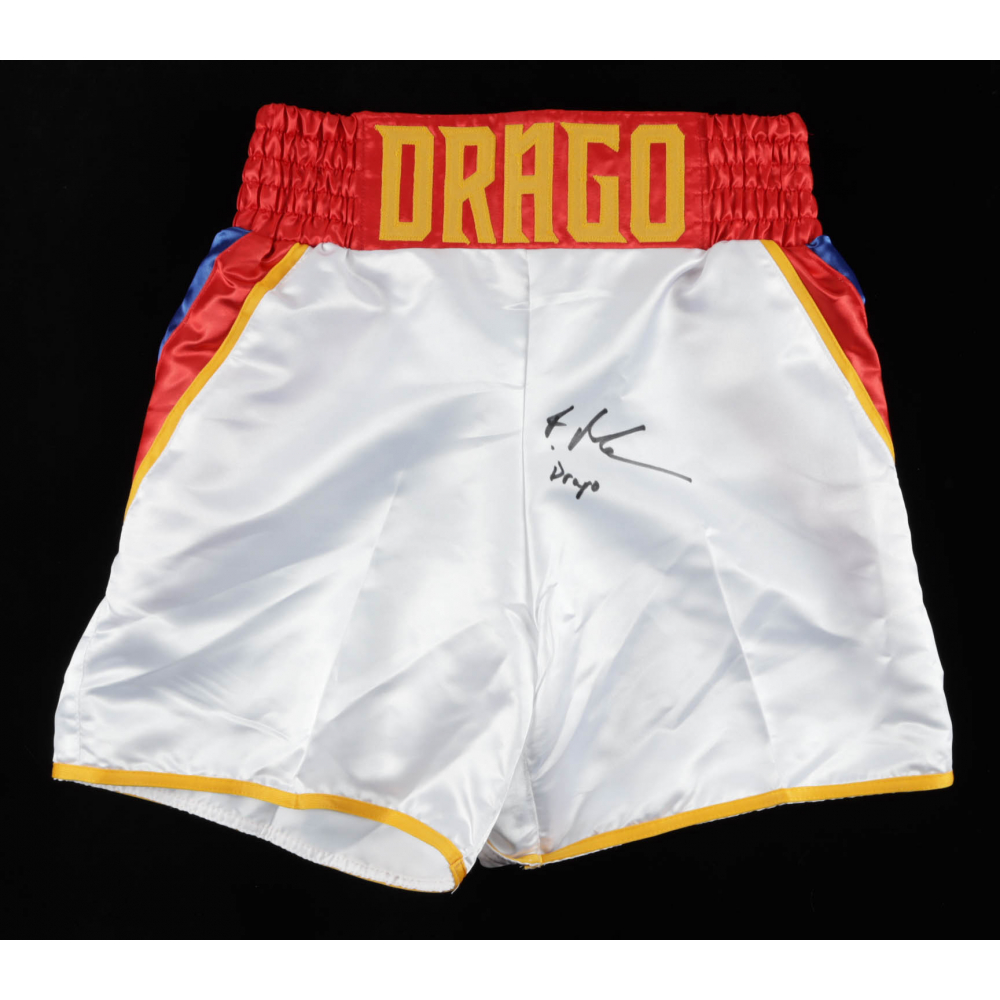 Florian Munteanu Signed "Creed 2" Boxing Trunks Inscribed "Drago ...