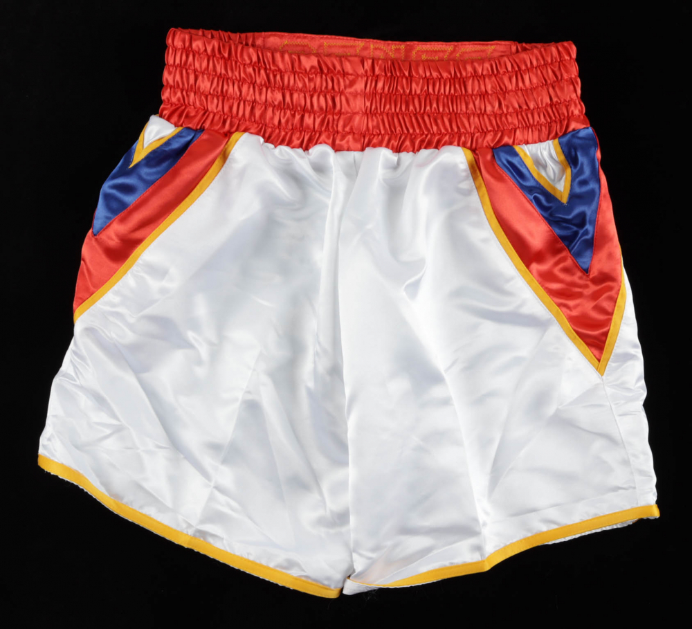 Florian Munteanu Signed "Creed 2" Boxing Trunks Inscribed "Drago ...