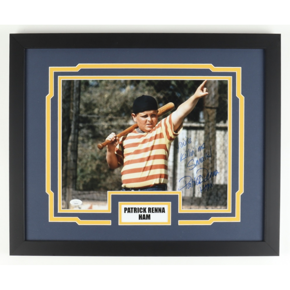 Patrick Renna Signed "The Sandlot" 18x22 Custom Framed Photo Display ...