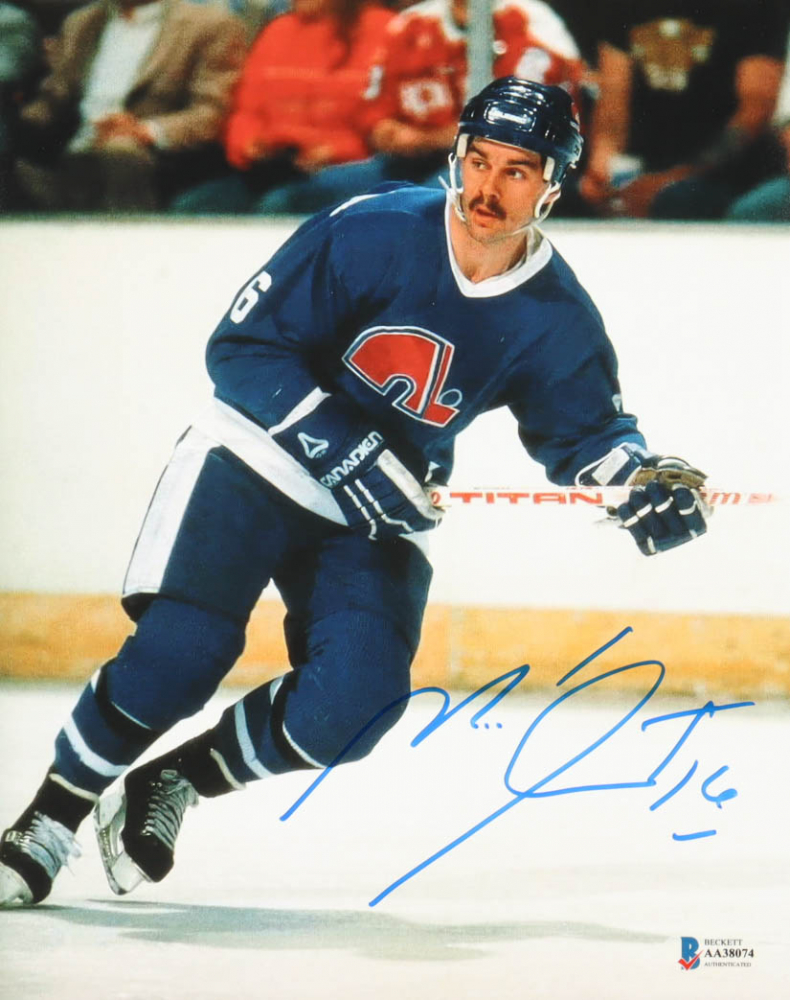 Michel Goulet Signed Nordiques 8x10 Photo (Beckett) | Pristine Auction