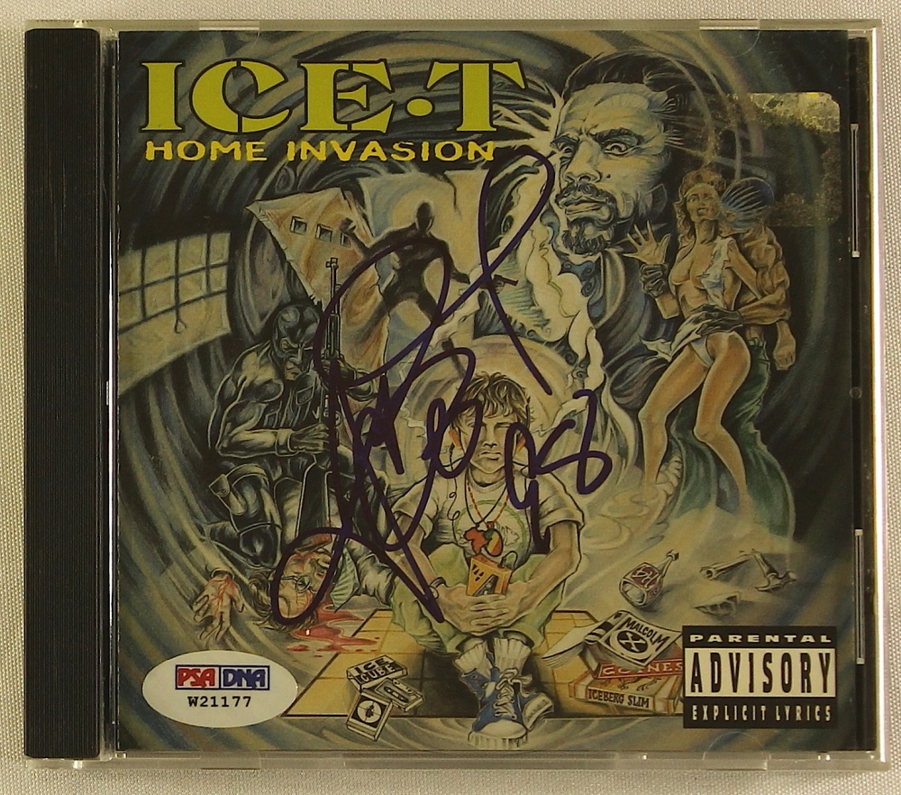 Ice T Signed CD "Home Invasion" (PSA COA) | Pristine Auction