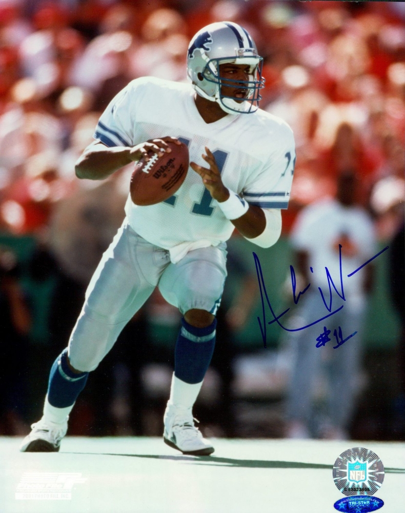 Andre Ware Signed Lions 8x10 Photo (TriStar) | Pristine Auction