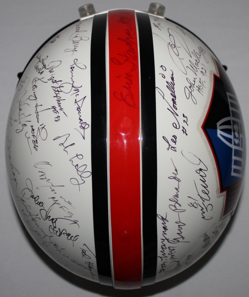 HOF Authentic Pro Line Helmet Signed by (47) with Joe Namath, Roger ...