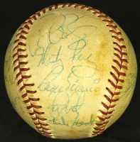 Yankees Greats Signed Vintage Baseball with (20) Including Roger Maris ...