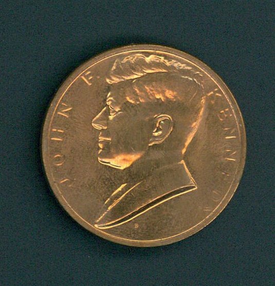John F. Kennedy U.S. Mint Inauguration Coin | Pristine Auction