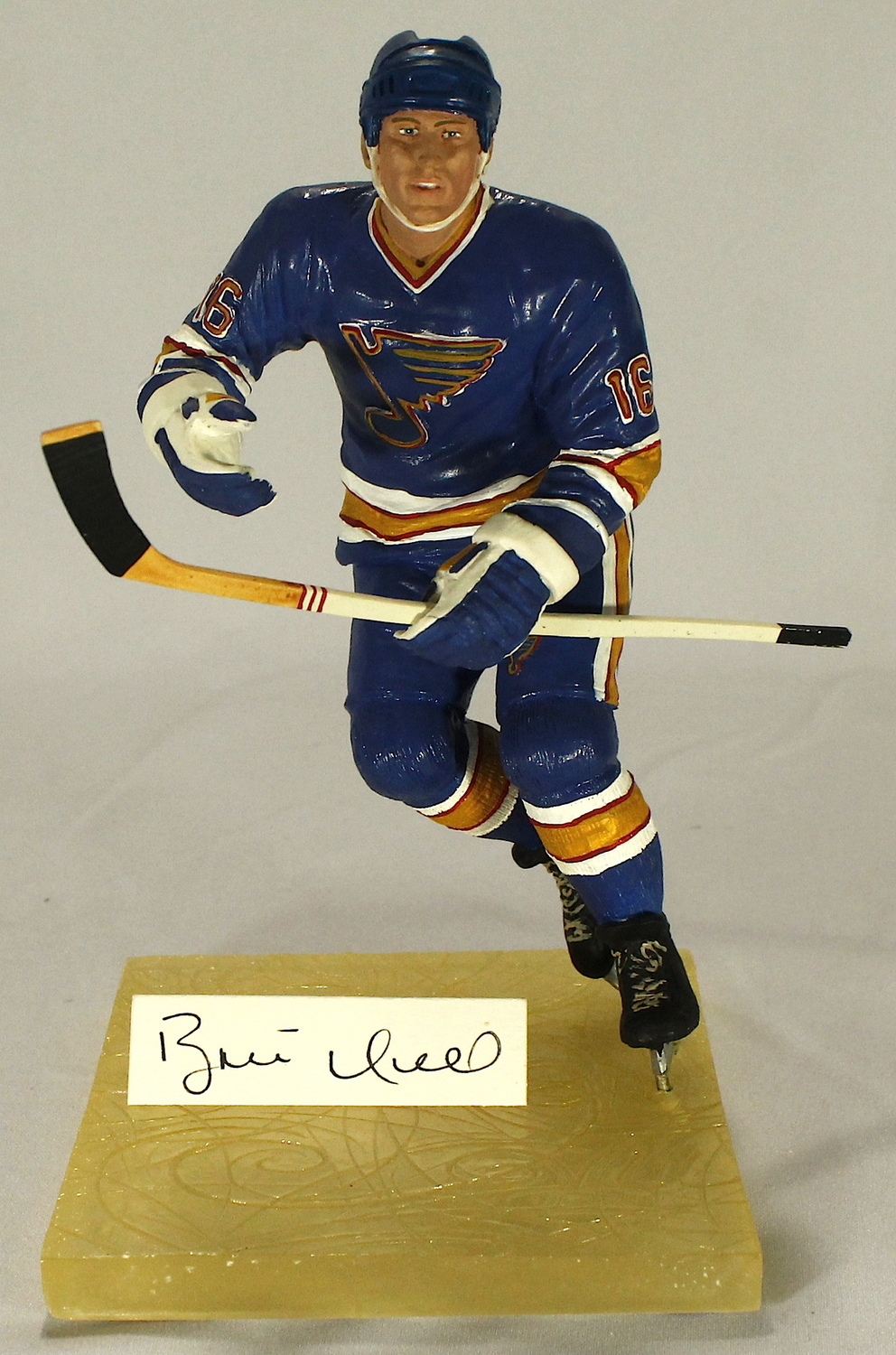 Bobby Hull & Brett Hull Signed LE Gartlan Figurines (Gartlan COA ...