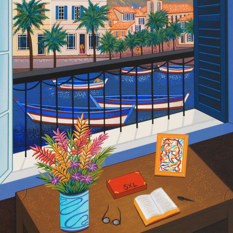 Fanch Ledan Signed "Window on Bonifacio" LE 18x21 Serigraph | Pristine ...