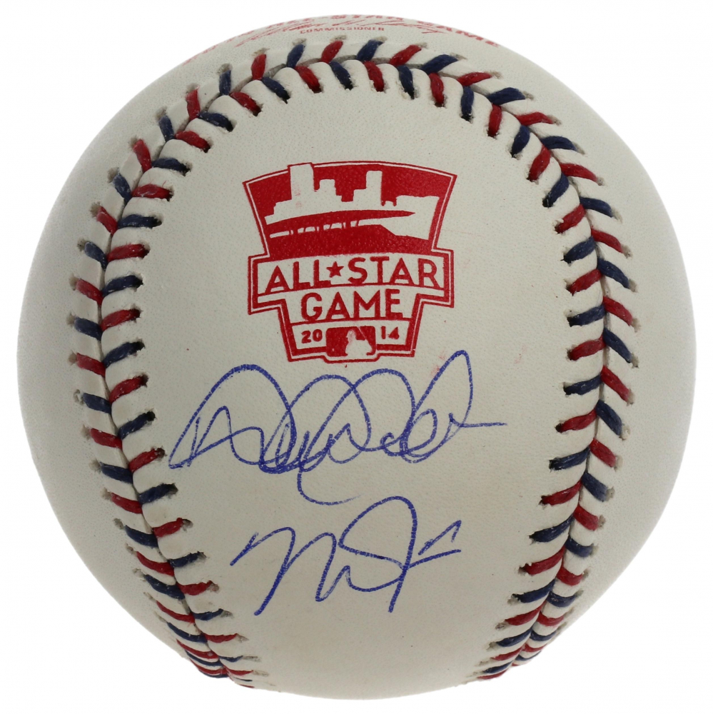 Derek Jeter & Mike Trout Signed 2014 All-Star Game Logo Baseball (MLB ...