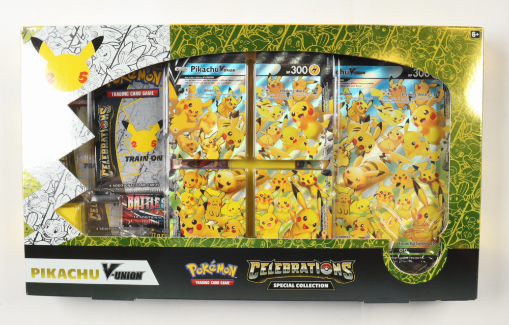 Pokemon TCG: Pikachu V-Union Celebrations Special Collection Box with ...